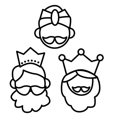 Dibujo De Reyes Magos Para Colorear E Imprimir Dibujos Y Colores Happy Xmas Xmas Diy Three