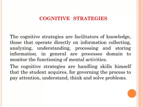 Cognitive And Metacognitive PPTX Educational Assessment Education