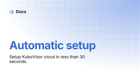 Automatic Setup Docs