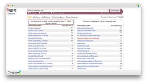 Ключевые слова и поисковые запросы в интернете Слова Поисковая оптимизация Монитор