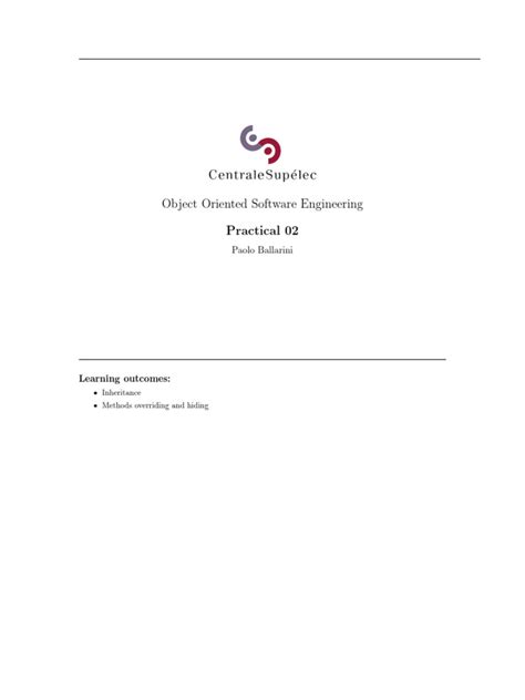 Practical 2 Pdf Inheritance Object Oriented Programming Class Computer Programming