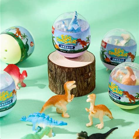 Mini Juguete En Forma De Dinosaurio Cápsula Circular Al Azar Cute Shop