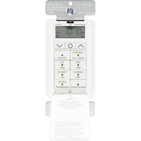 Utilitech 15 Amps 120 Volt Indoor Programmable Countdown Digital