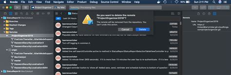 How To Remove Remote Git Urls From Xcode Stack Overflow