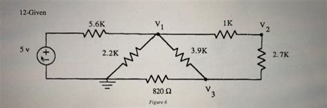 Solved 3 Write And Put In Matrix Form The Node Equations
