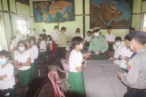 ကျောက်ဖြူမြို့ရှိ အခြေခံပညာကျောင်းများတွင် ကိုဗစ် ၁၉ ရောဂါ ကြိုတင်ကာကွယ်ရေး Mask Campaign အရှိန