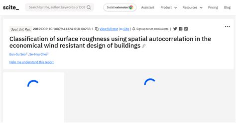 Classification Of Surface Roughness Using Spatial Autocorrelation In