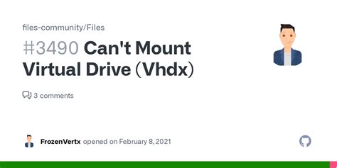 Cant Mount Virtual Drive Vhdx · Issue 3490 · Files Communityfiles