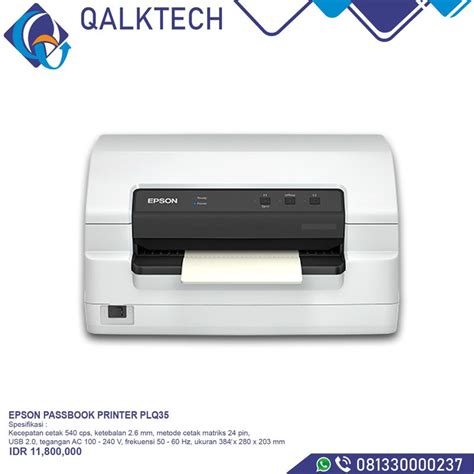 Epson Passbook Printer Plq35