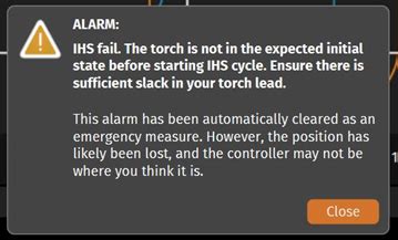IHS Fail The Torch Is Not In The Expected Initial State Before Starting IHS Cycle