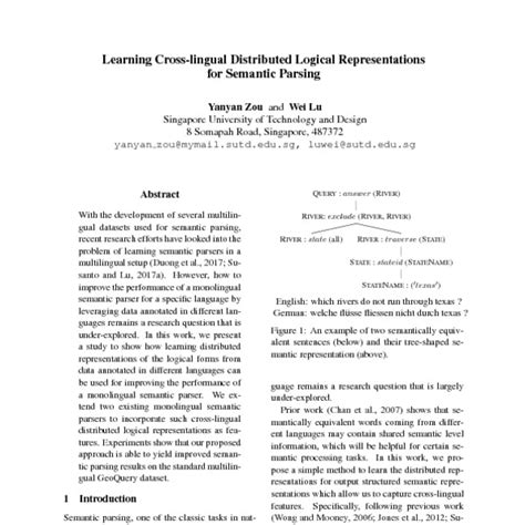learning cross lingual distributed logical representations for semantic