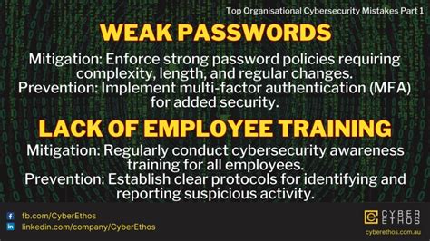 Cybersecurity Mistakes And Tips From Cyberethos Cyber Ethos Posted On