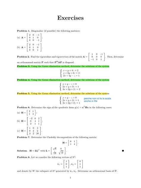Linear Algebra 2 Pdf Matrix Mathematics Functional Analysis