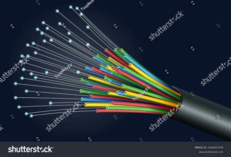6477 Optical Fibre Blue Background 图片、库存照片和矢量图 Shutterstock