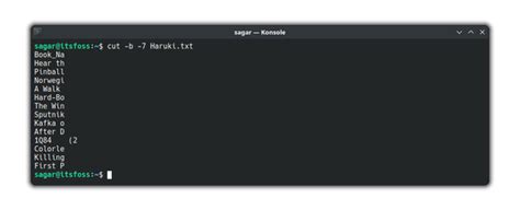 Cut Command Examples In Linux
