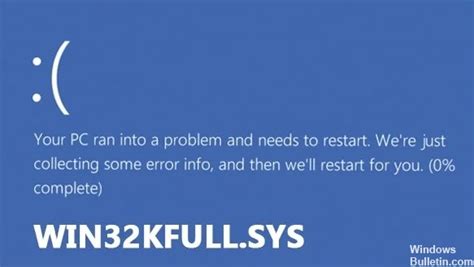 How To Get Rid Win32kfull Sys Bsod On Windows Pc Windows Bulletin