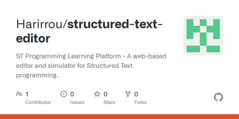 github harirrou structured text editor st programming learning