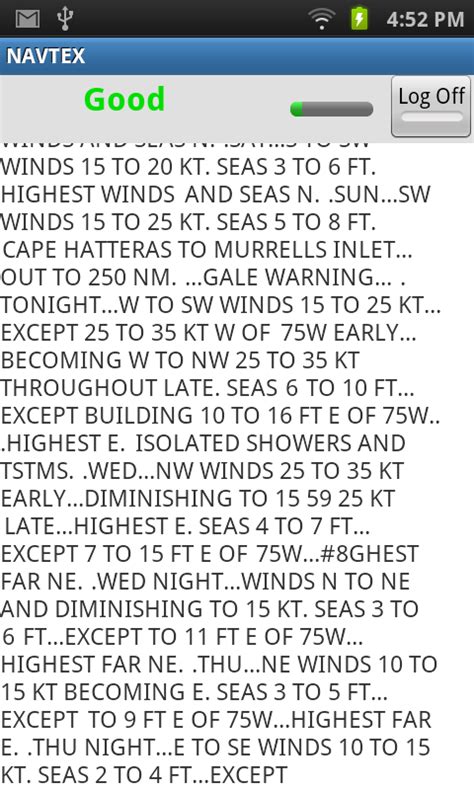 NAVTEX Decoder App On Amazon Appstore