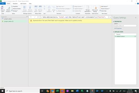 solved html table expression error the name html tabl