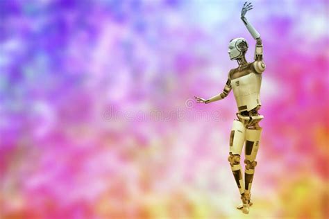 Robot Ballet Dancer 3d Illustration Stock Illustration Illustration