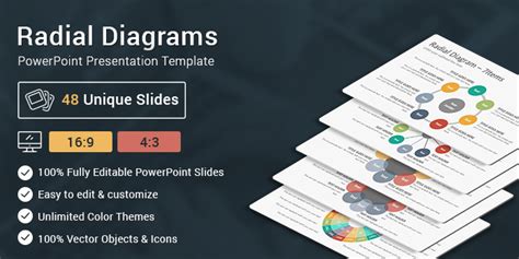 Radial Diagrams PowerPoint Presentation Template SlideSalad