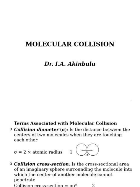Molecular Collision Pdf