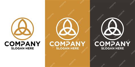 Premium Vector Logo With Circle Material