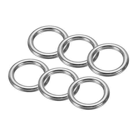 Uxcell 1 Seamless Metal O Rings 6 Pack 304 Stainless Steel O Ring