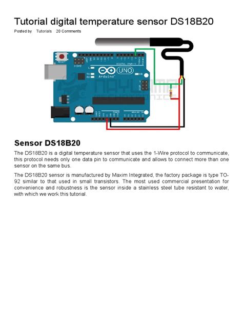 Temperature Sensing Using Ds18b20 Digital Sensors Pwqavc