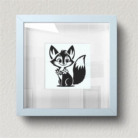 Flower Lei Fox Design For Cricut Silhouette And Laser Machines