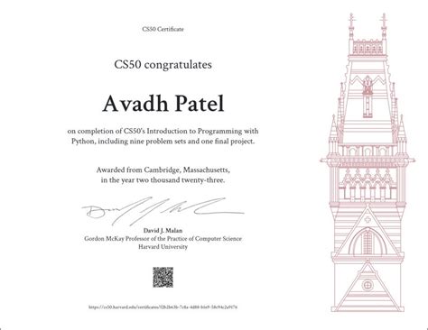 avadh patel on linkedin cs50