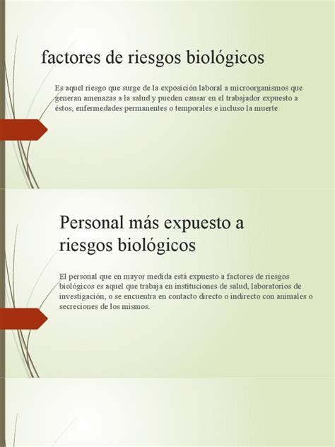 Factores De Riesgos Biológicos Pdf