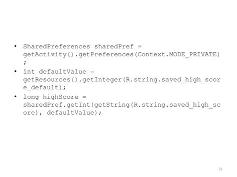 Android 4 Saving Data Kirk Scott Ppt Download