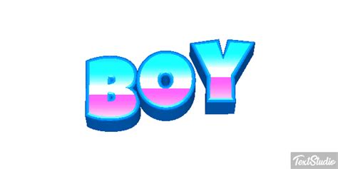 Boy Word Animated  Logo Designs