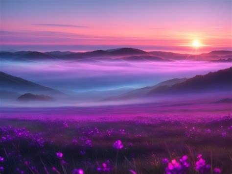 Premium Photo Purple Sunset Wallpaper