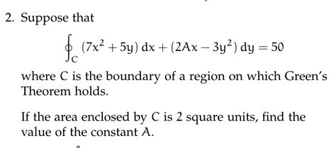 Solved Suppose That C X Y Dx Ax Y Dy Where C Chegg Com