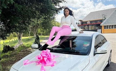 Kizzy Don Sitting Pretty On Her New Benz Yardhype