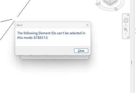 Solved The Following Element Ids Cant Be Selected In This Mode