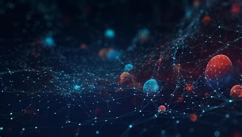 Abstract Blue Digital Data Background Network Connection Structure