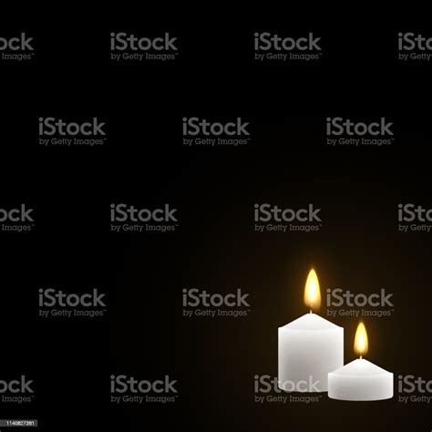 촛불 현실적인 화재와 함께 구울 투명 한 배경에 고립 된 설정 합니다 디자인 장식 벡터 일러스트 레이 션에 대 한 요소입니다 금 금속에 대한 스톡 벡터 아트 및 기타 이미지