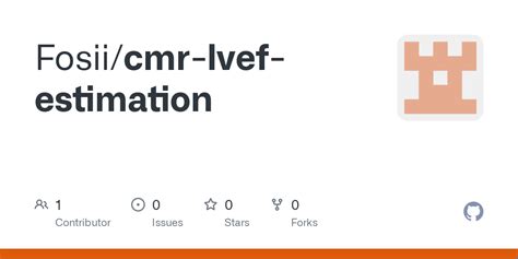GitHub Fosii Cmr Lvef Estimation