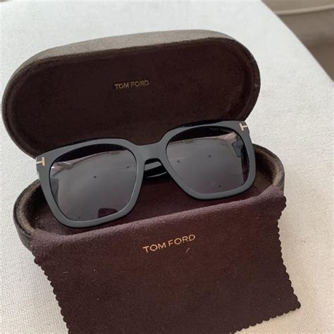 Tom Ford Womens Black Sunglasses Depop
