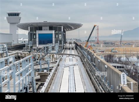 Port Island Line Port Liner Urban Automated Guideway Transit Rail System In Kobe Japan