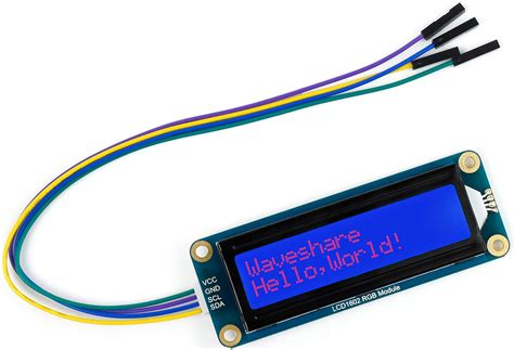 buy lcd1602 rgb display module 16x2 characters 16 millions rgb backlight colors 3 3v 5v i2c bus