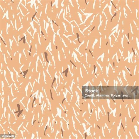 반점 줄무늬와 점 완벽 한 패턴입니다 파스텔 오렌지 베이 지 갈색의 음영을 나타냅니다 벡터 일러스트입니다 0명에 대한 스톡 벡터 아트 및 기타 이미지 Istock
