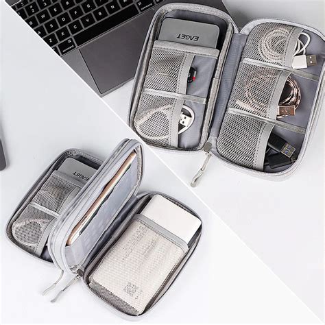 Портативная сумка для внешнего аккумулятора, USB-зарядка, гаджеты ...