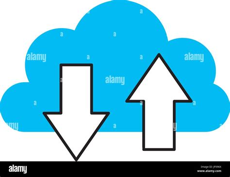 Cloud Computing With Arrows Stock Vector Image And Art Alamy