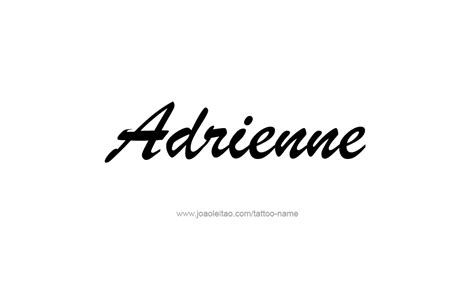 Adrienne Name Tattoo Designs