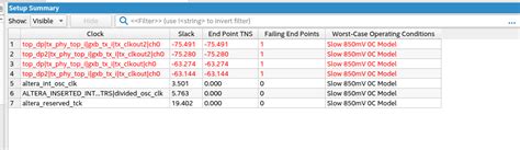 Timing Violation While Integrating 2 Display Port Example Designs Intel Community