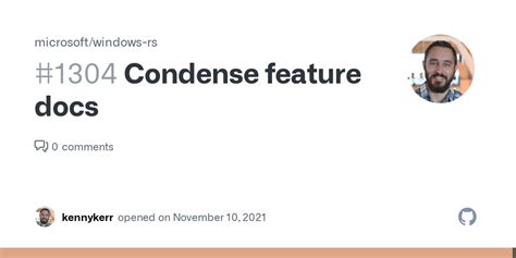 condense feature docs · issue 1304 · microsoft windows rs · github